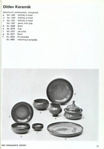 Ditlev Denmark, 1967 Catalogue | C20Ceramics